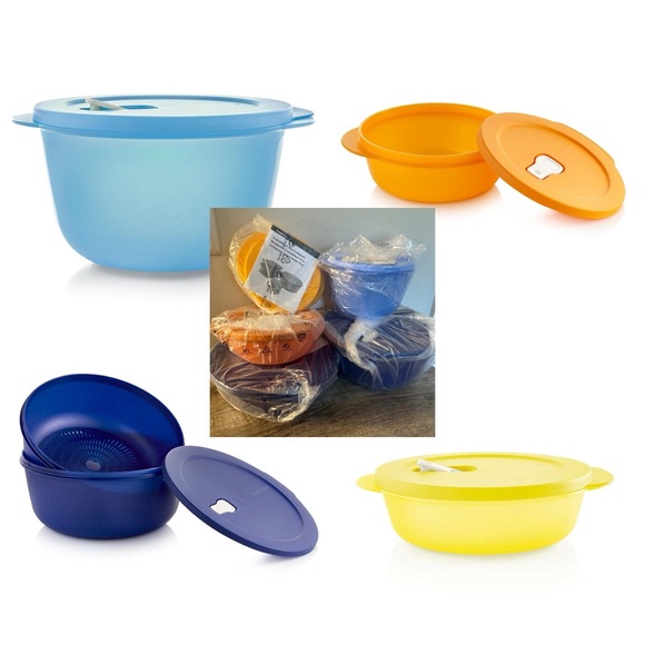 Tupperware | Kitchen | Tupperware Crystalwave 5 Piece Set Nwot | Poshmark